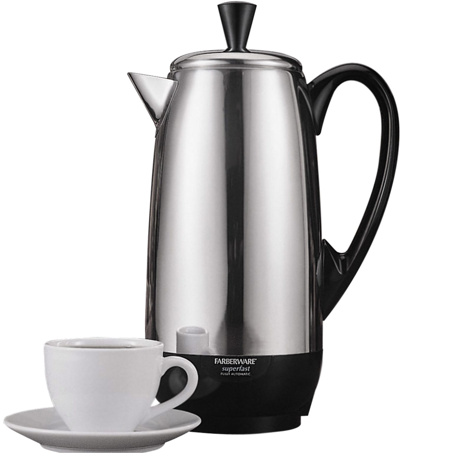 2-12 Cup* Electric Percolator, Stainless Steel – Farberware